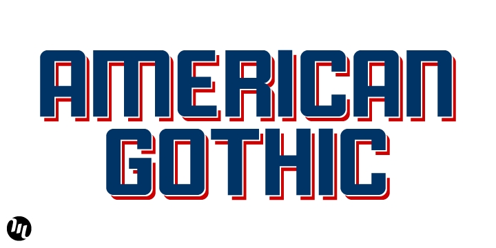 American Gothic Regular шрифт | Shrift.pro