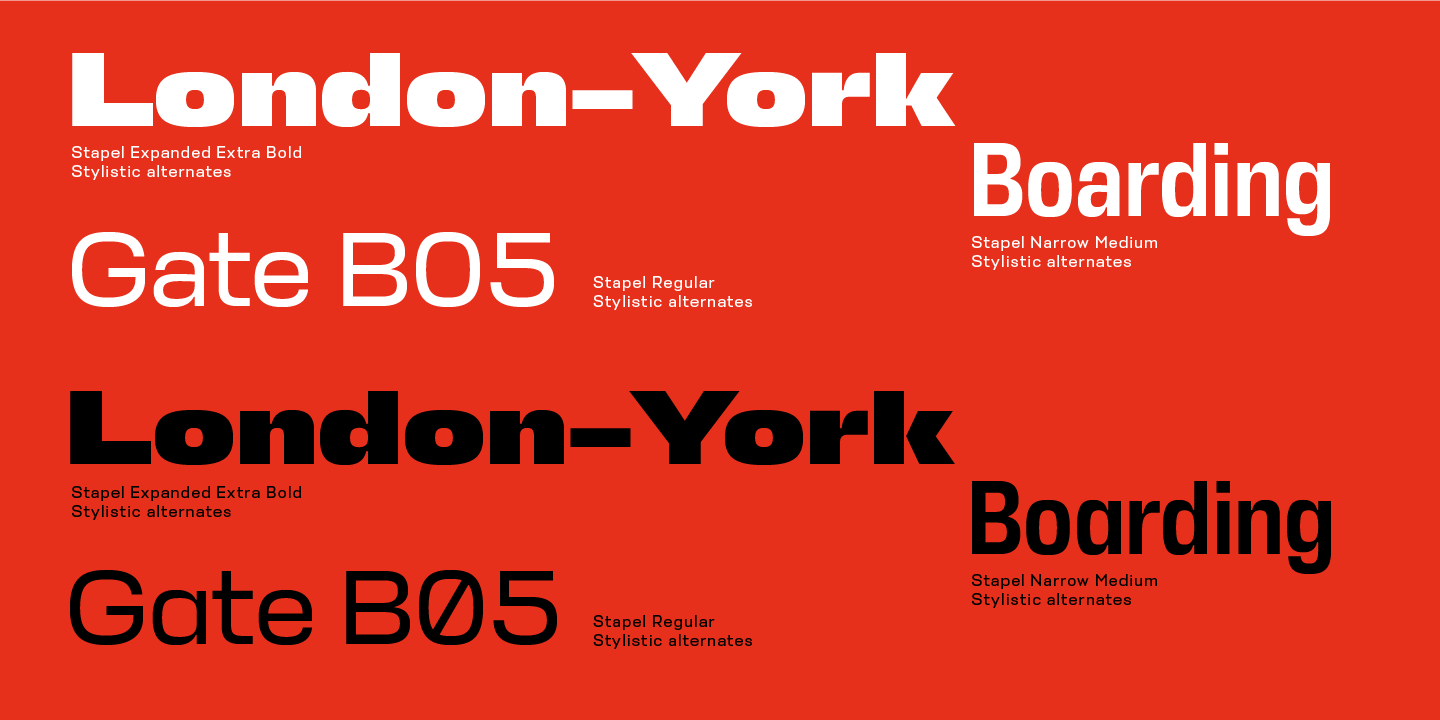 Stapel Expanded Extra Bold шрифт | Shrift.pro