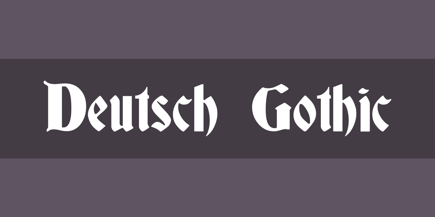 Deutsch Gothic Regular шрифт | Shrift.pro